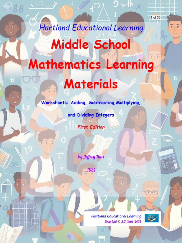 Middle School Mathematics Learning Materials | PDF