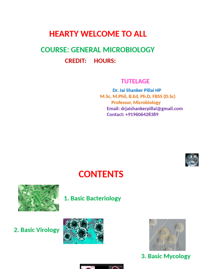 General Microbiology | PDF
