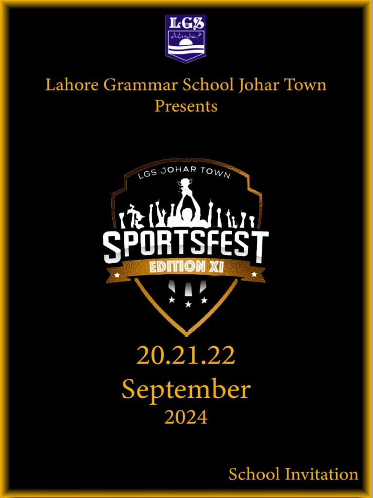 Sportsfest Edition XI Official Invitation | PDF