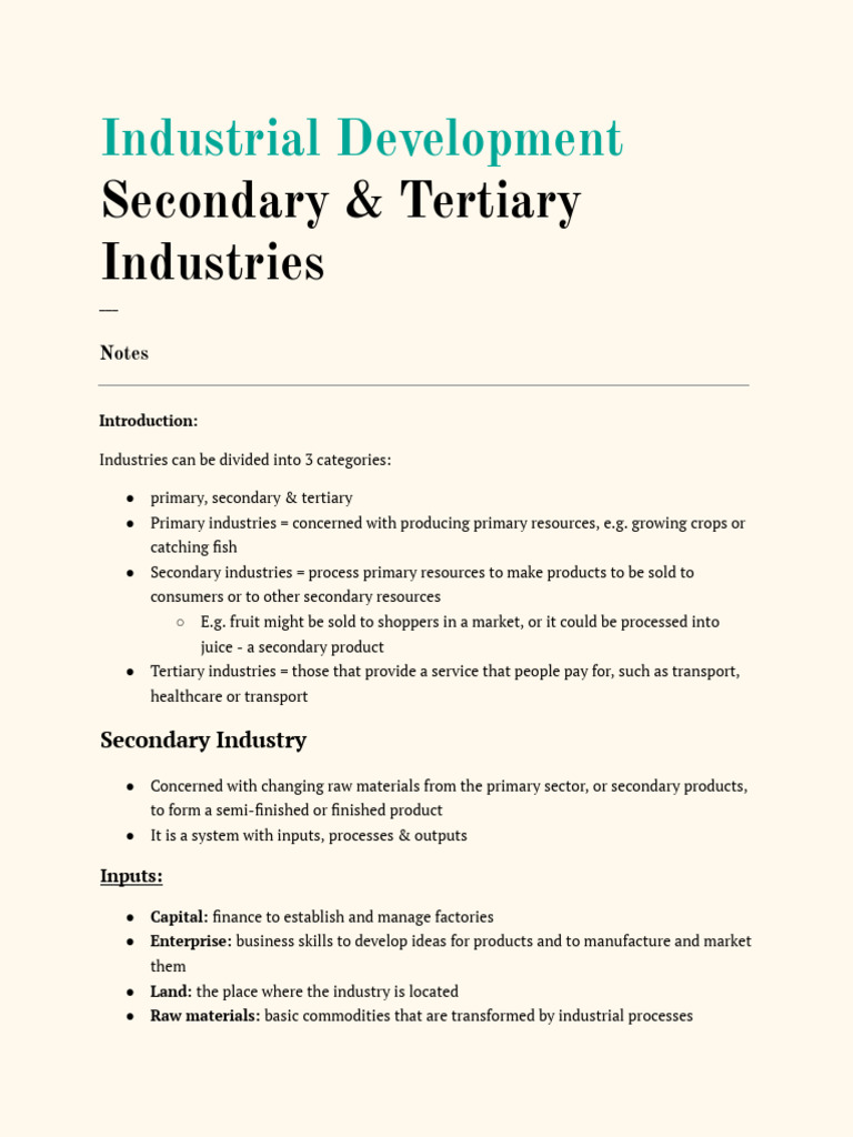 Industrial Development | PDF