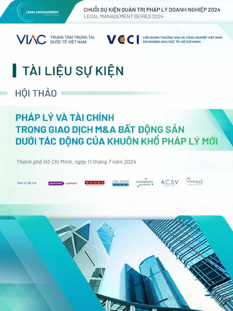 VIAC-Phap Ly Va Tai Chinh Trong GD M&A BDS | PDF