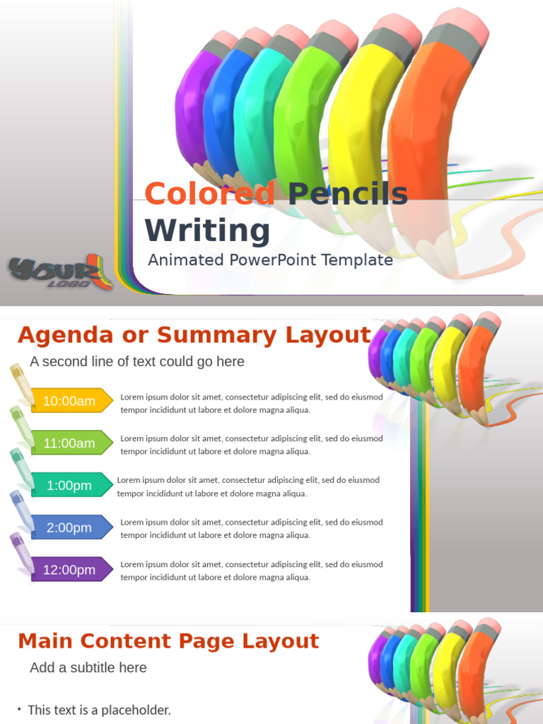 Colored Pencils Writing 27135 | PDF | Icon (Computing) | Microsoft ...