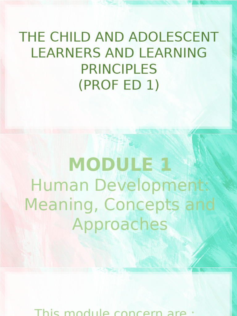 Prof Ed 1 Module 1 3 | PDF