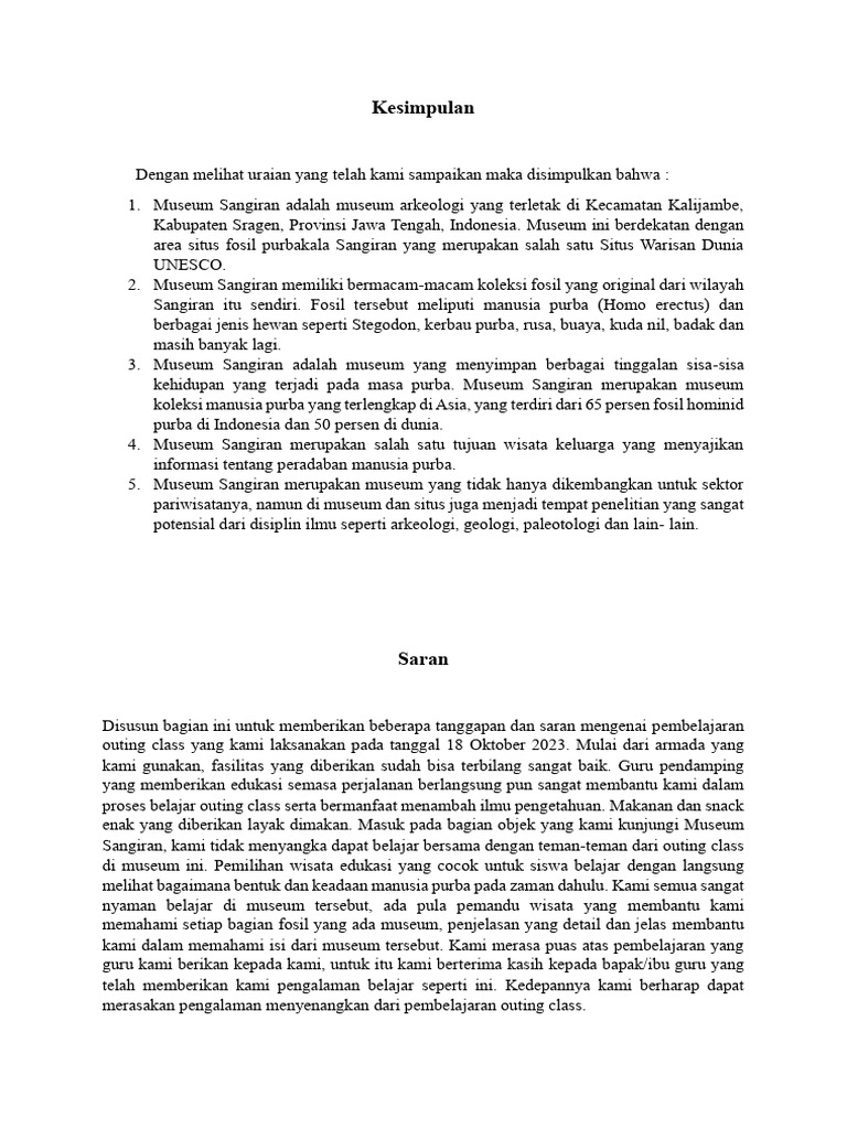 Kesimpulan dan Saran | PDF