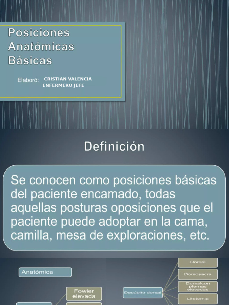 POSICIONES ANATOMICAS | PDF