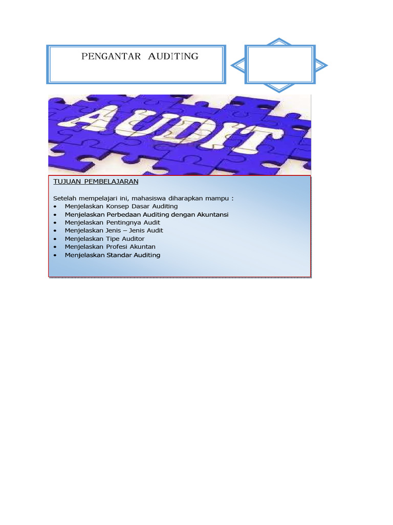 Materi Auditing Kelsa XI AKL - 2 | PDF