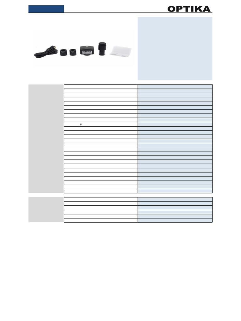 OPTIKA_C-B5_Technical_Datasheet_EN | PDF