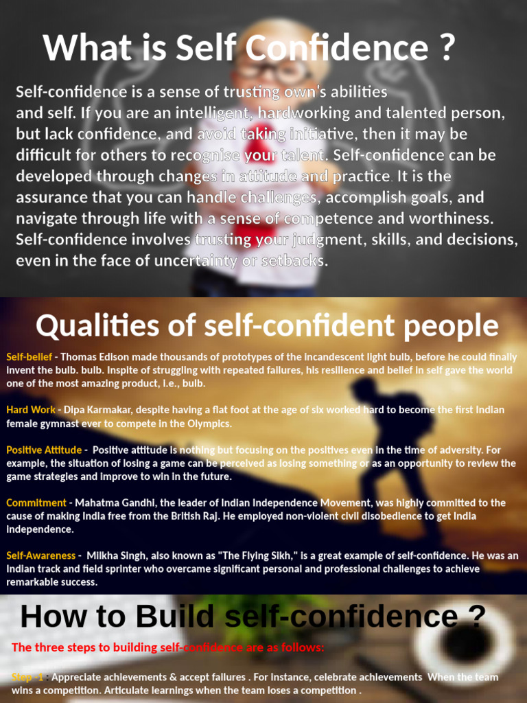 Self Confidence | PDF