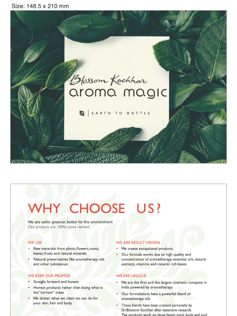 Aroma Magic Product Booklet (Aug 2022) | PDF
