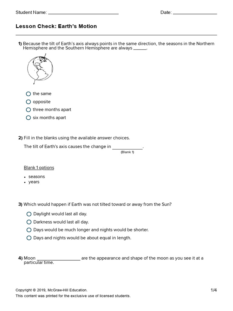 Lesson+Check_Earth_s+Motion | PDF