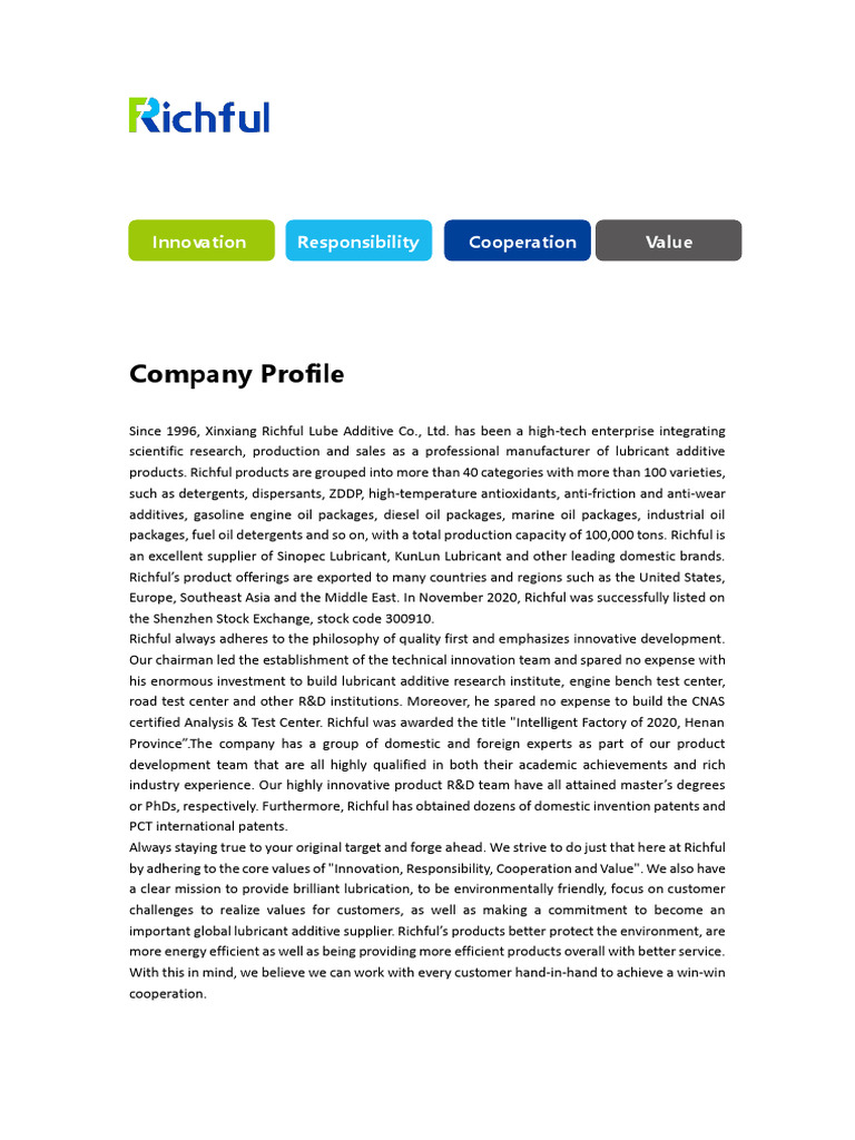 Richful Special Additive 20230118 | PDF