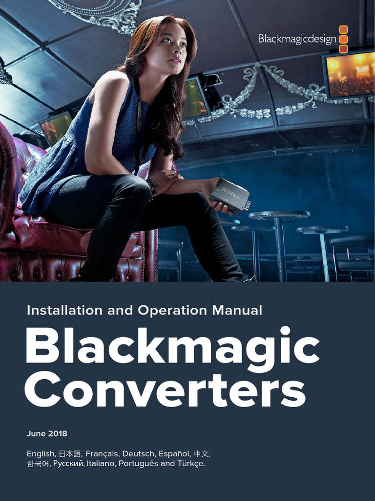 Blackmagic Converters: Installation and Operation Manual | PDF