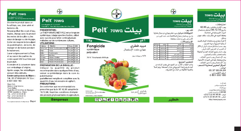 Pelt 70WG 1kg Label | PDF