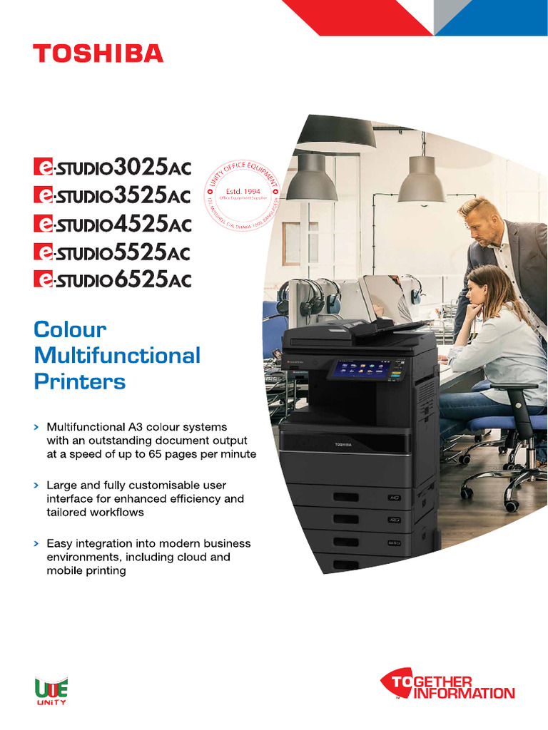 Toshiba Photocopier Brochure 3025AC, 6525AC | PDF