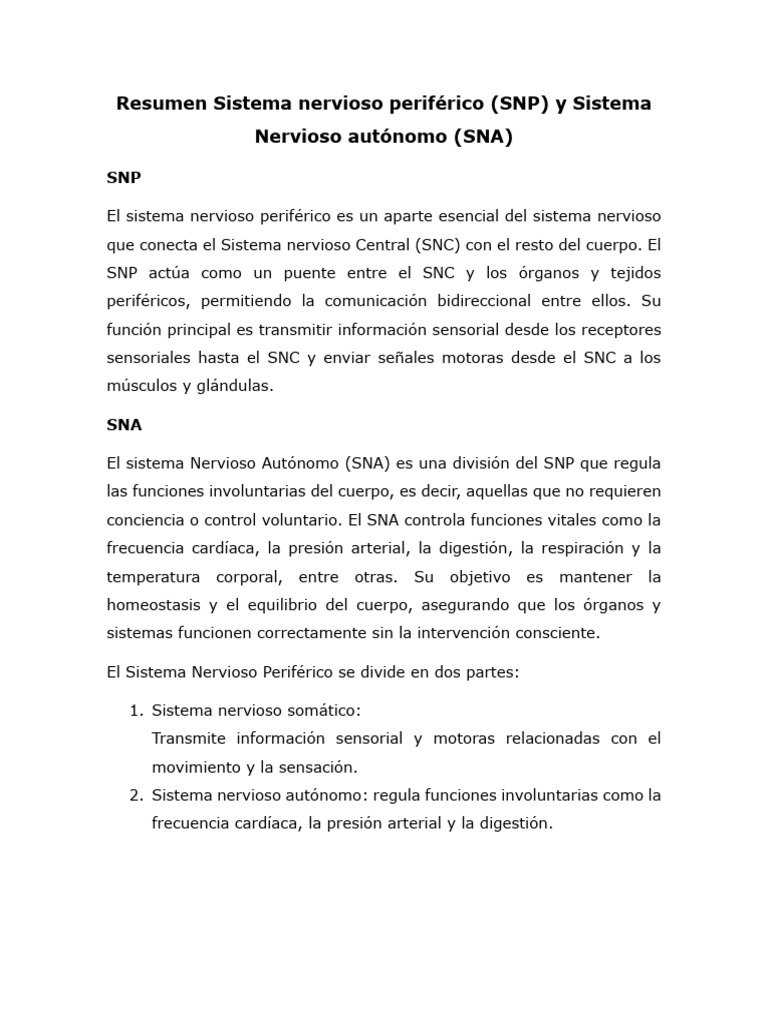 Resumen SNP y SNA | PDF