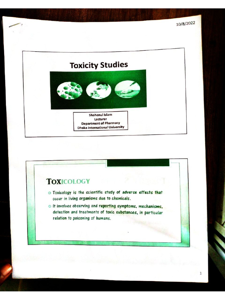 Toxicology | PDF
