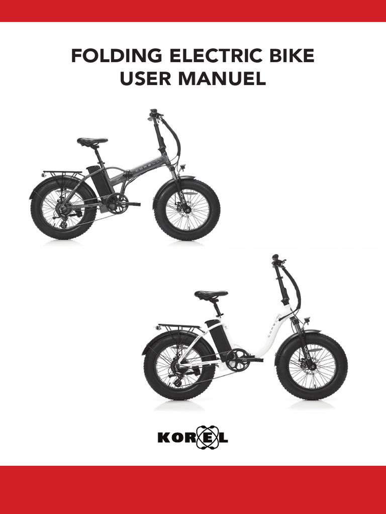 Folding Electric Bike User Manual | PDF | Battery Charger | Business