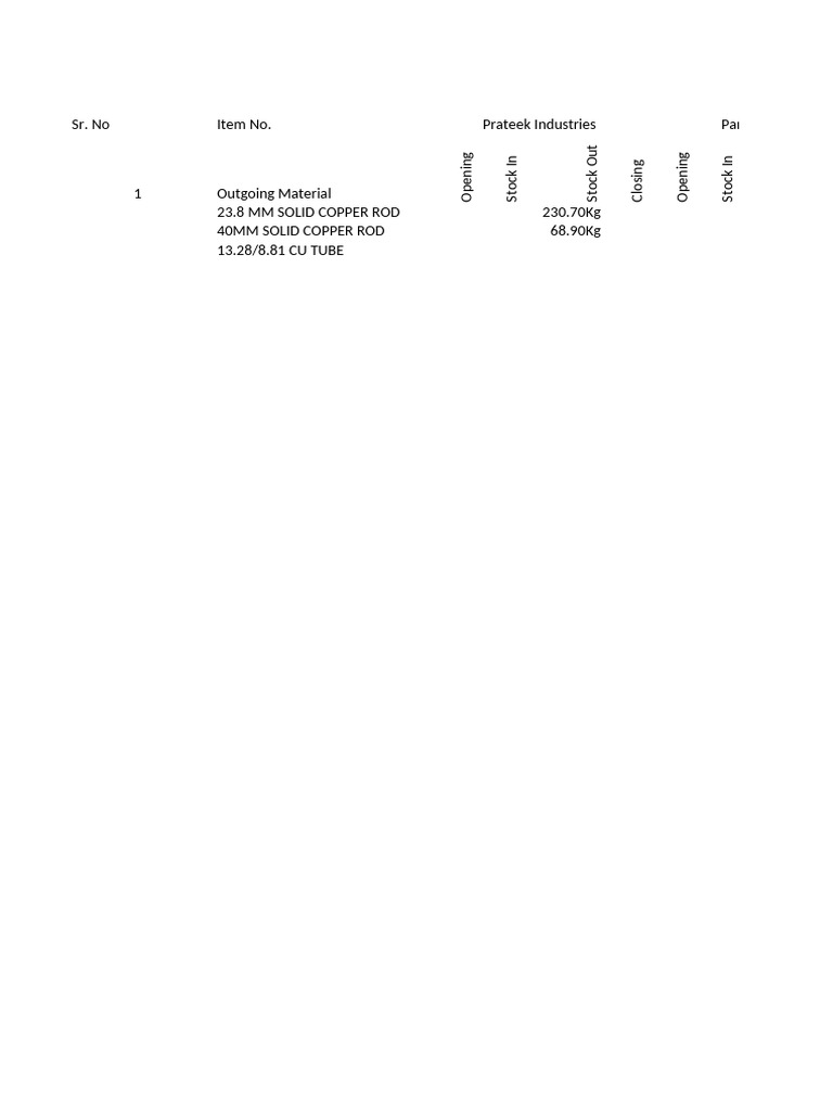 Job Work Track Sheet | PDF