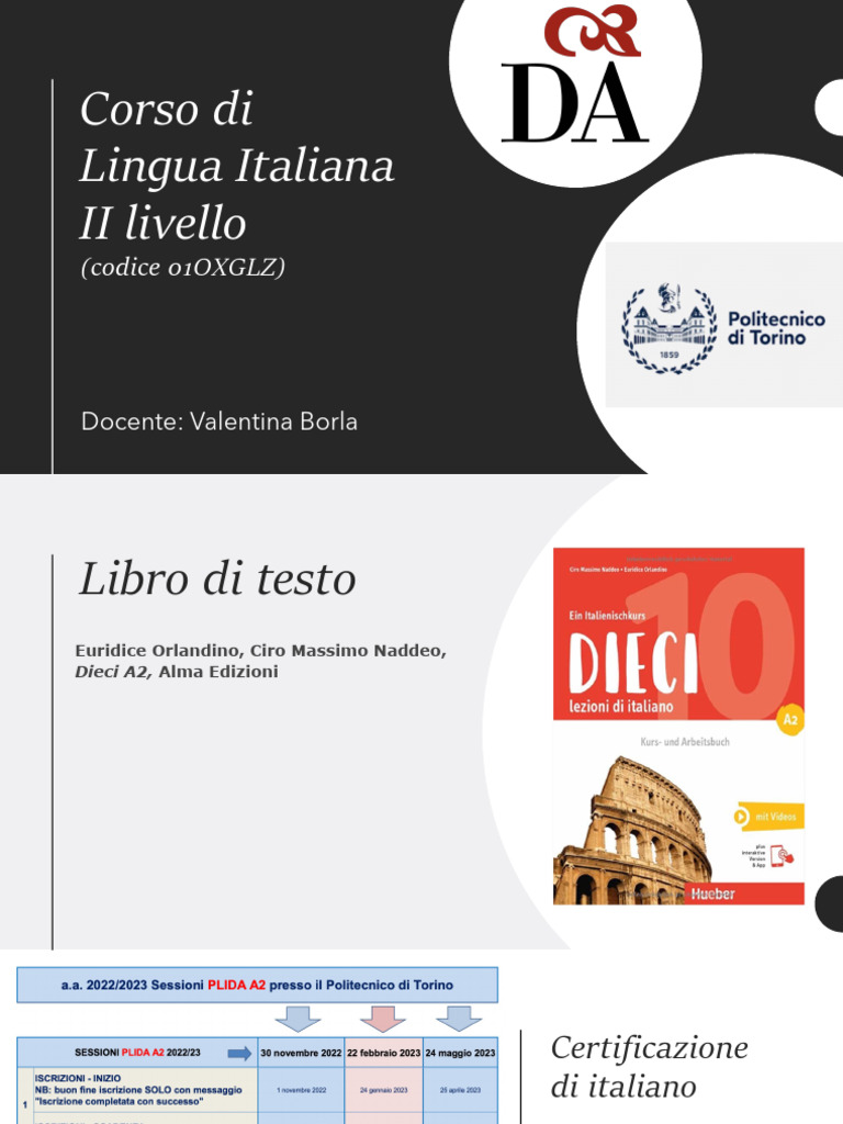 LEZIONE 1 - Presentazione Corso e Ripasso Su Nazionalit - e Interessi | PDF