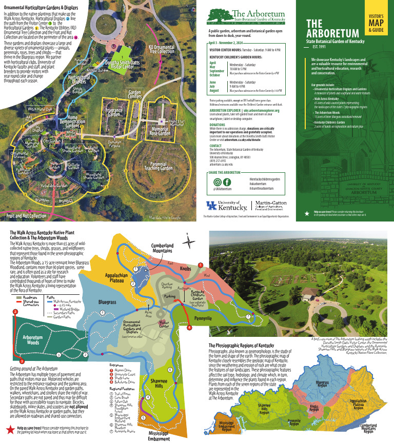2024 Arboretum Visitors Guide & Map | PDF