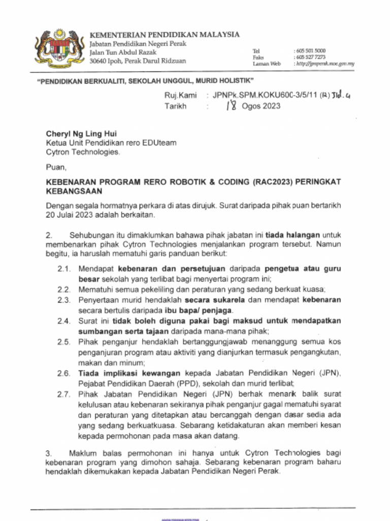 (JPN Perak) - 230909 - 093152 | PDF
