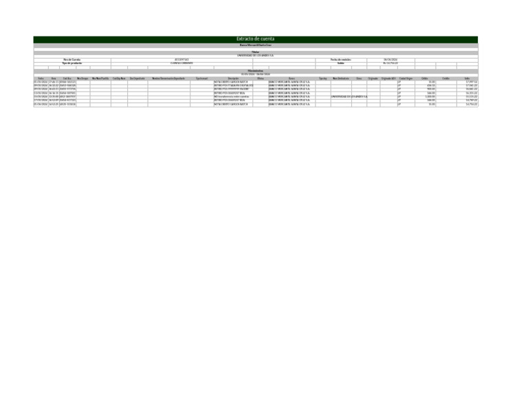 Account Movements Detail | PDF