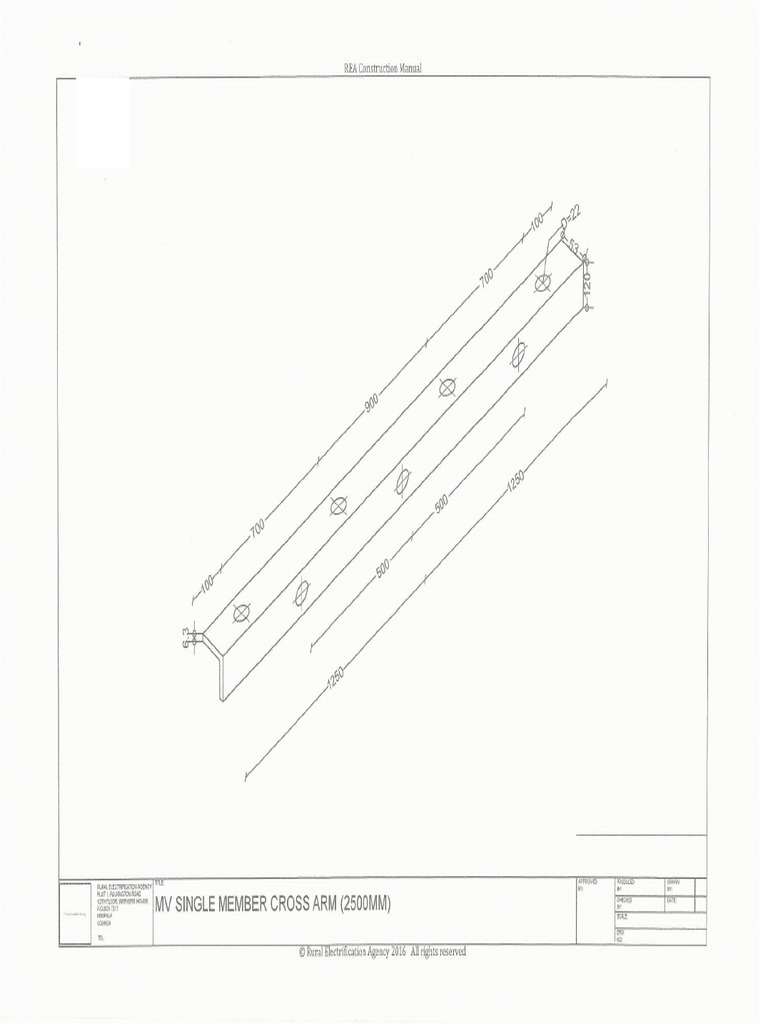 5-MV Cross Arms Drawings | PDF