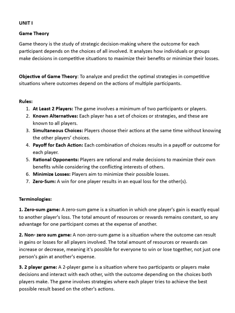 Quantitative Techniques and Game Theory | PDF | Mathematical Model | Game Theory