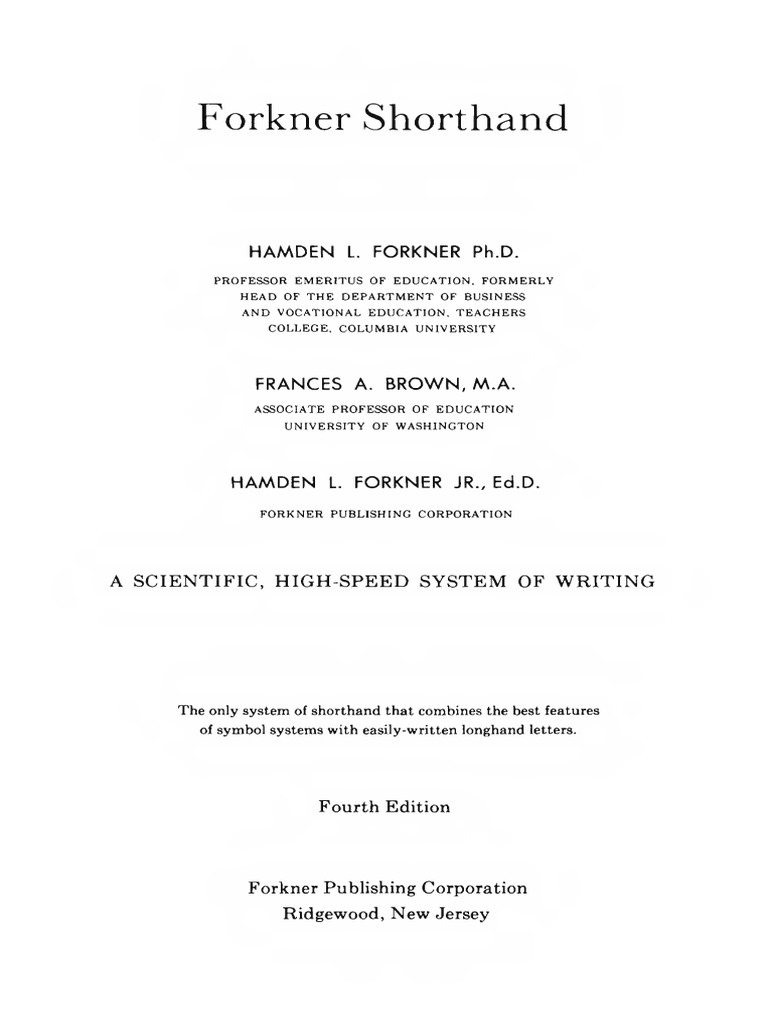 Forkner 4th Edition Text | PDF