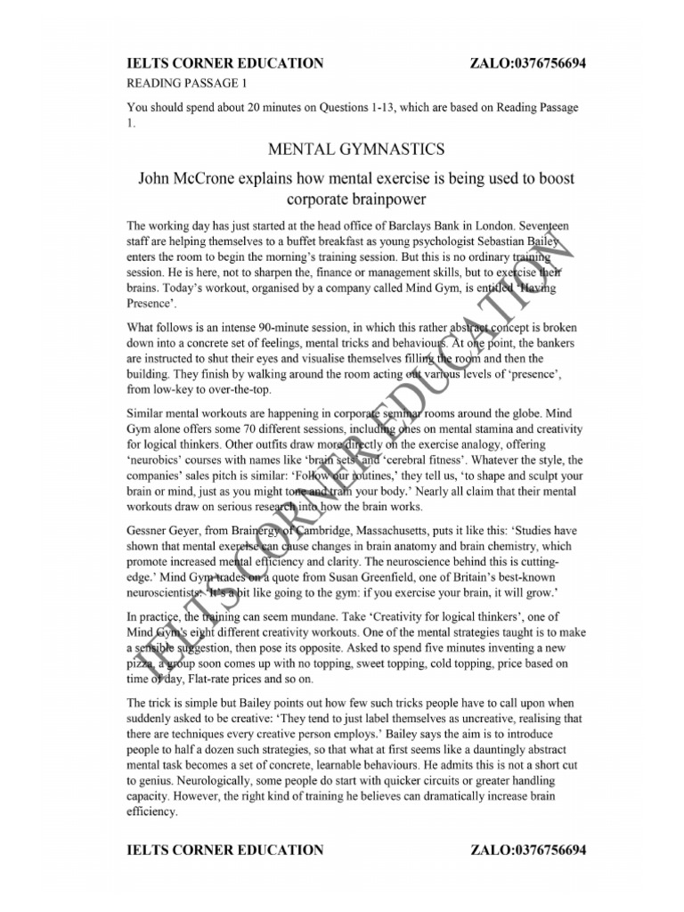 Focus Reading 2 | PDF
