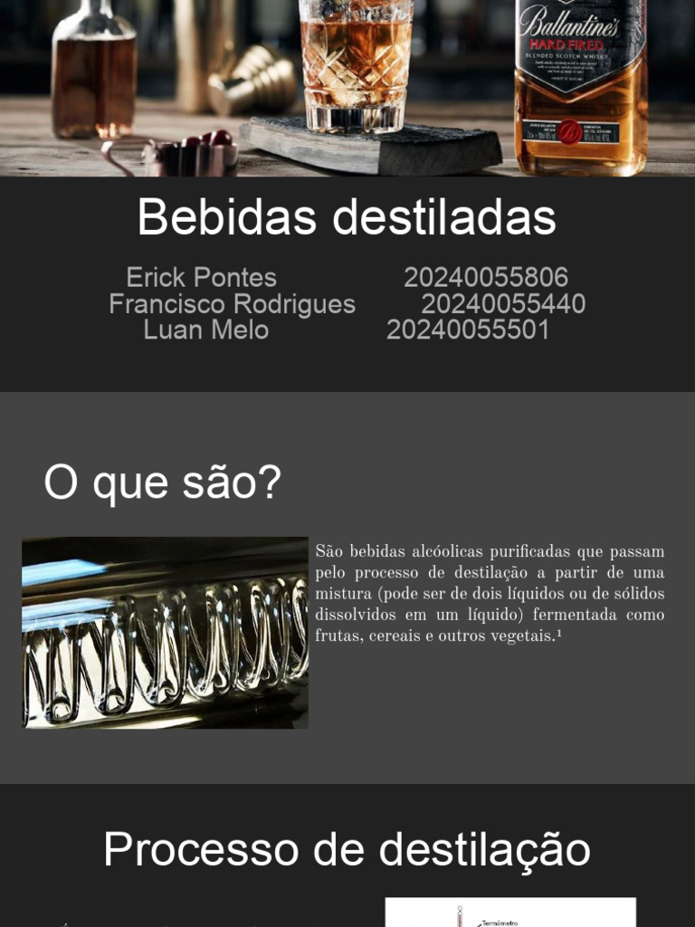 Bebidas destiladas | PDF