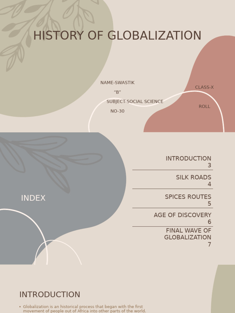 History of Globalization 1 | PDF