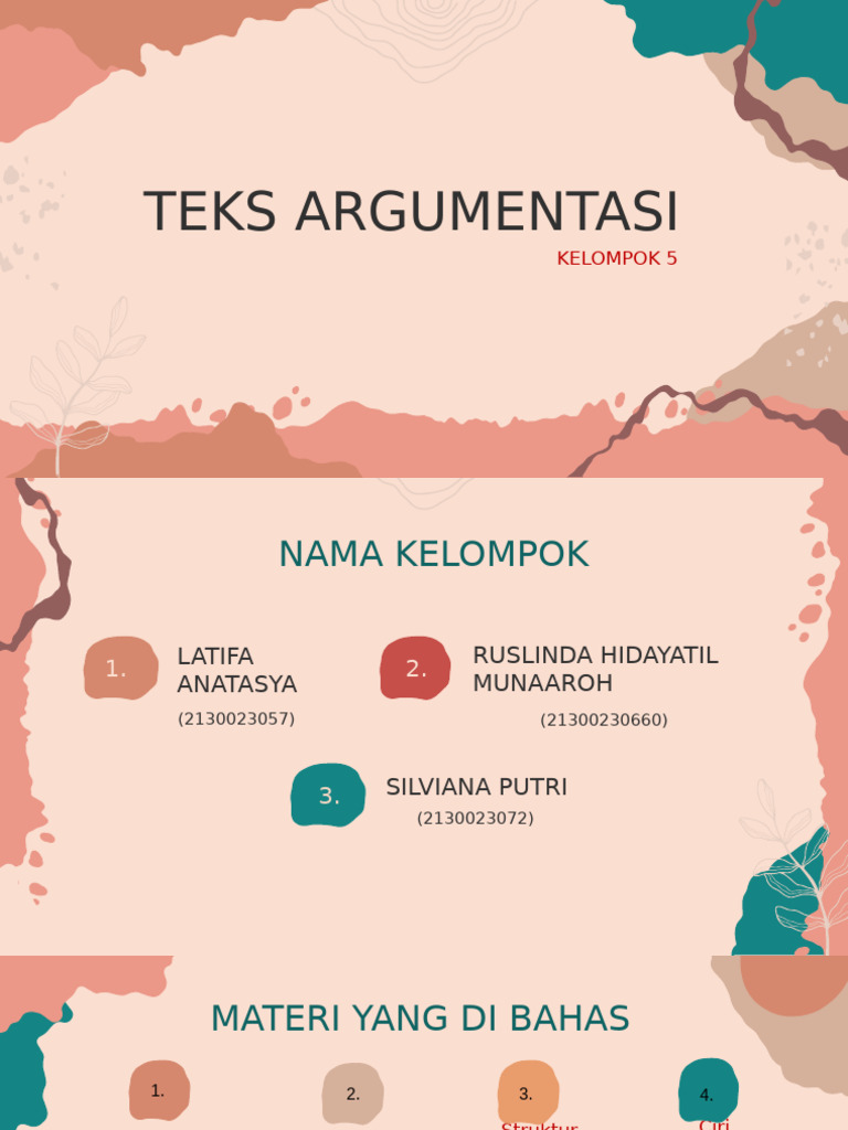 PPT TEKS ARGUMENTASI | PDF