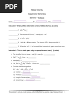 Mathematics Remedial Module | PDF | Equations | System Of Linear Equations