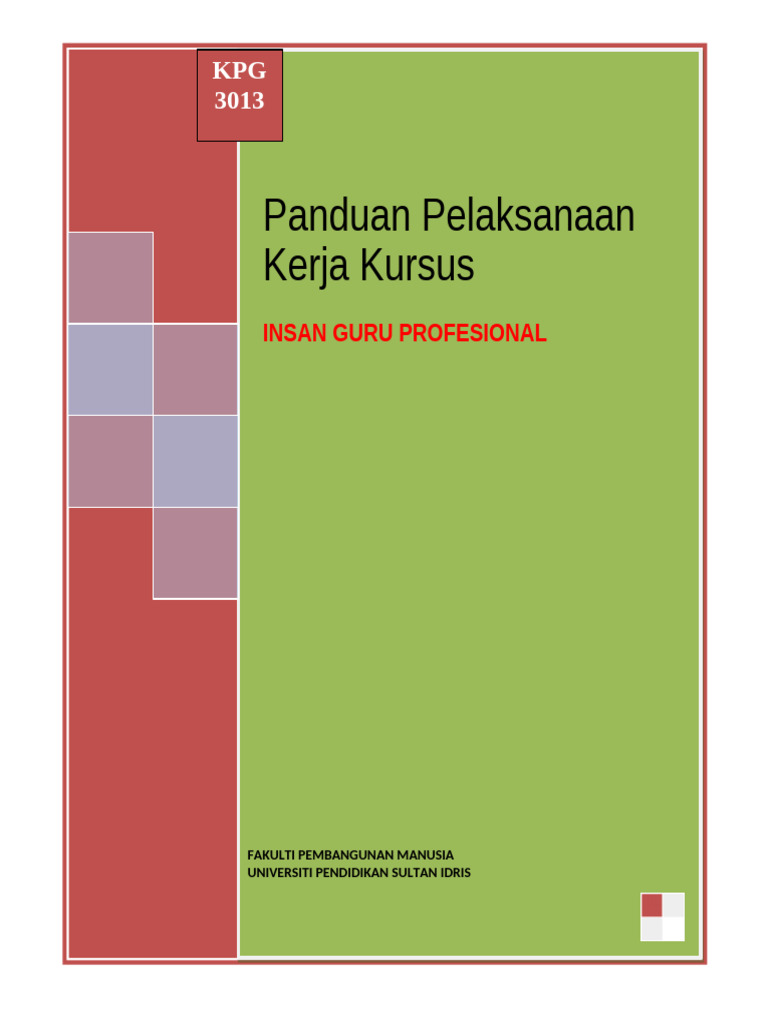 1_ Penilaian Kursus KPG 3013 | PDF