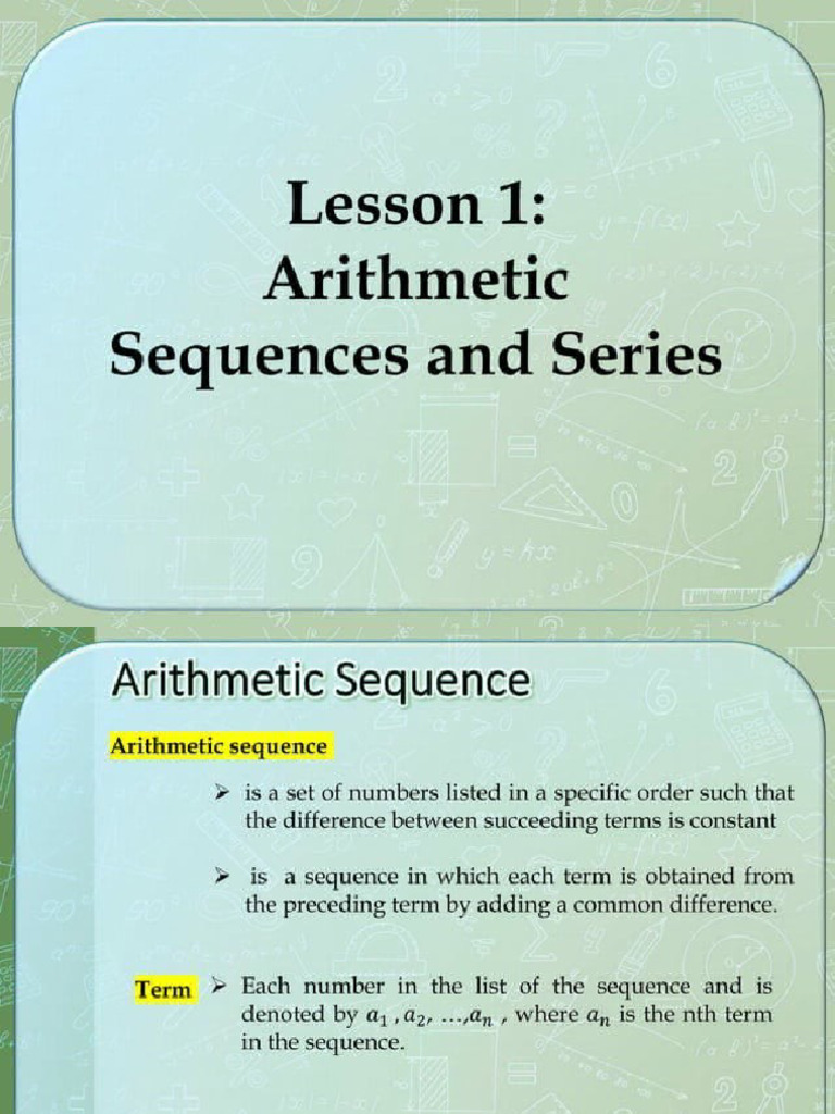 Arithemtic Sequence | PDF