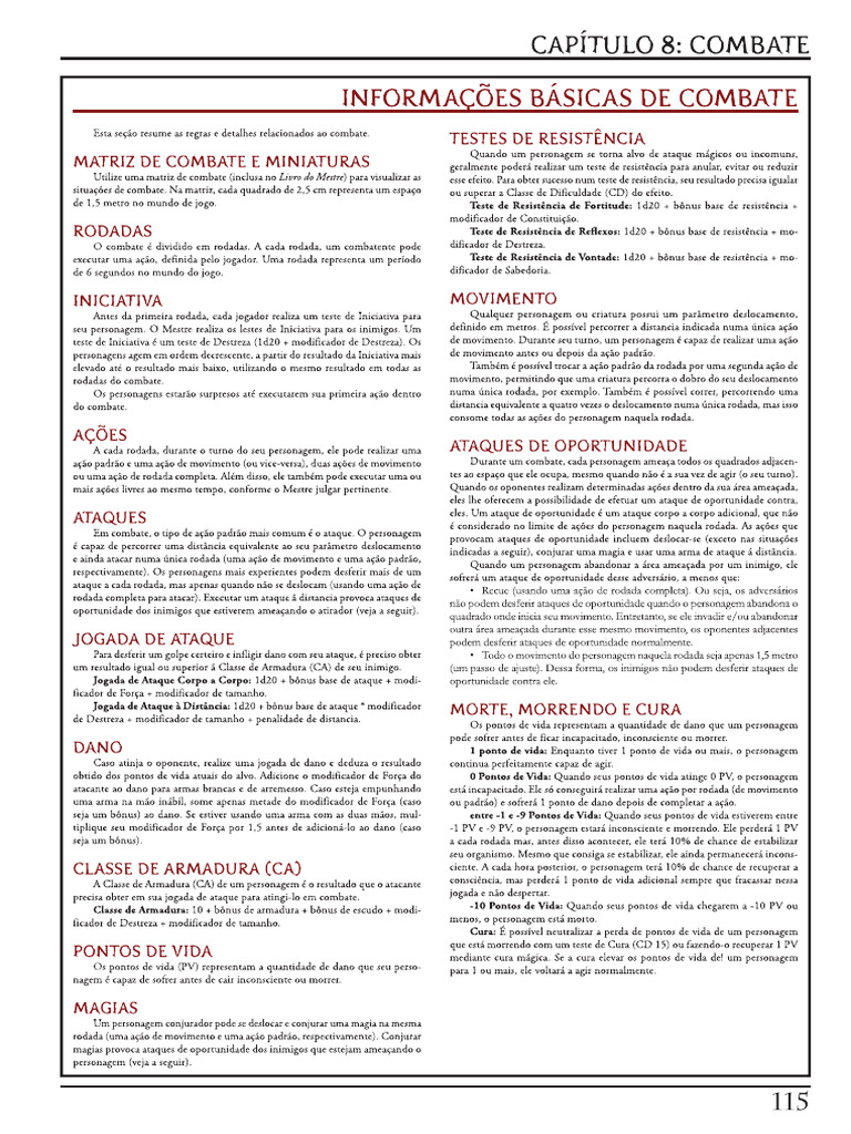 Informações Básicas de Combate | PDF
