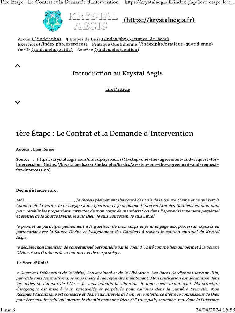 1ère Etape Le Contrat Et La Demande D'intervention | PDF