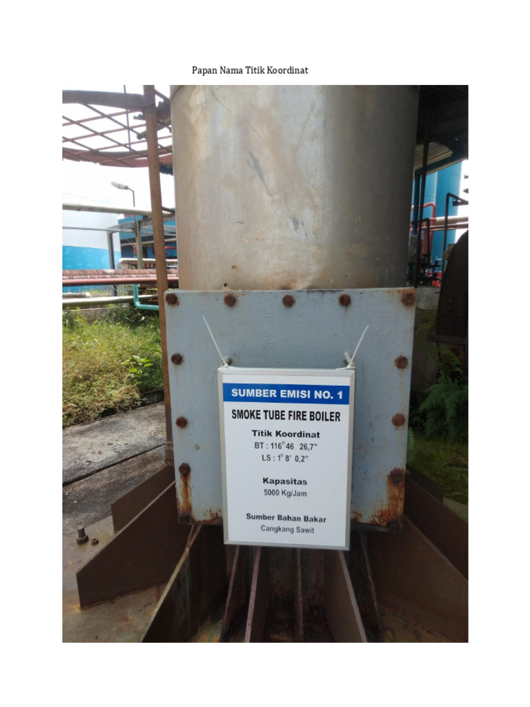 Papan Nama Titik Koordinat | PDF