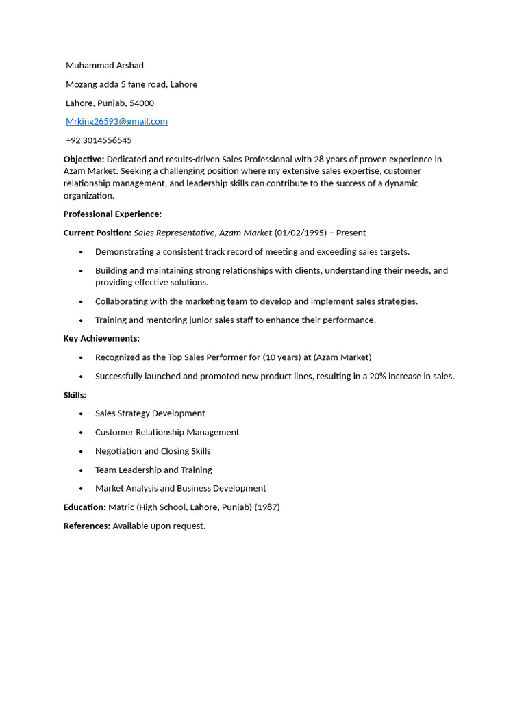 Muhammad Arshad | PDF