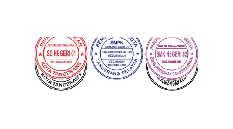 Contoh Stempel Sekolah | PDF