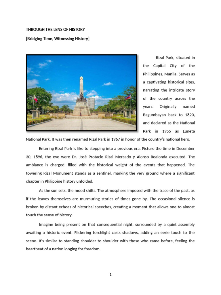 Through The Lens of History | PDF