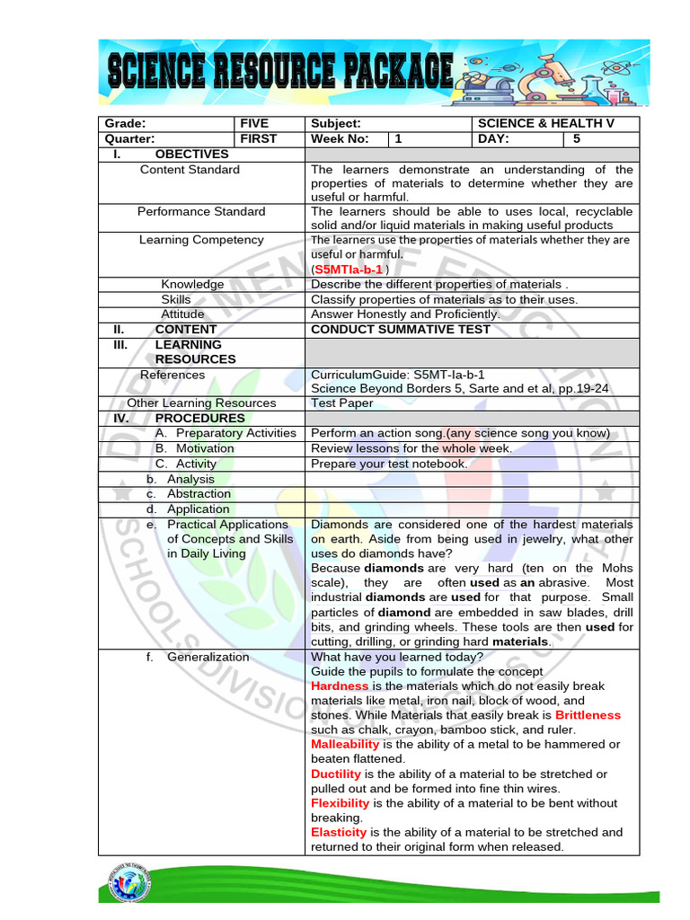 Science-5 WK1-5 | PDF
