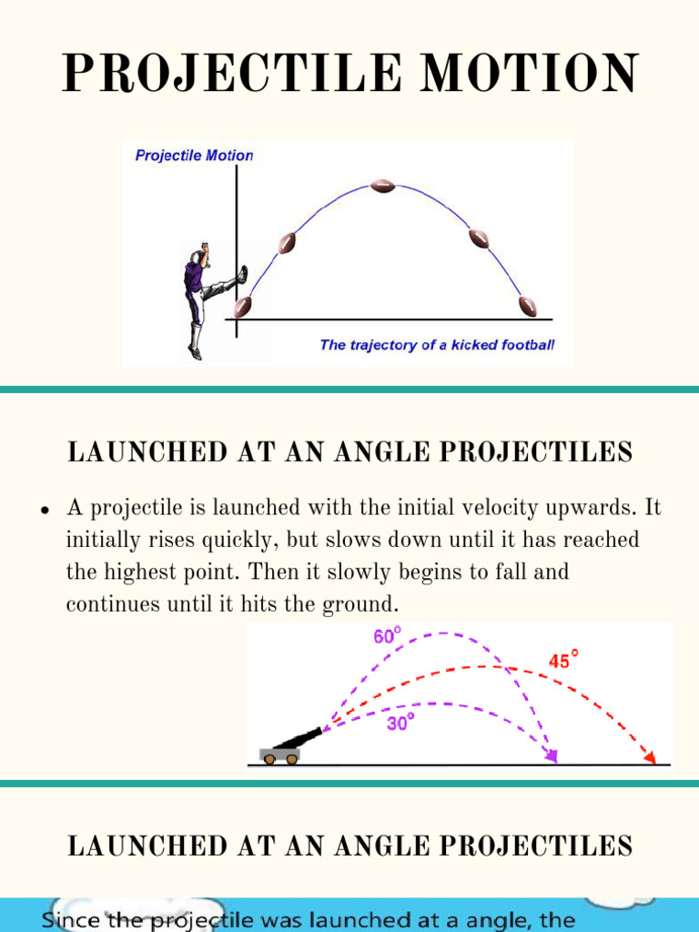 Projectile Motion - at An Angle | PDF