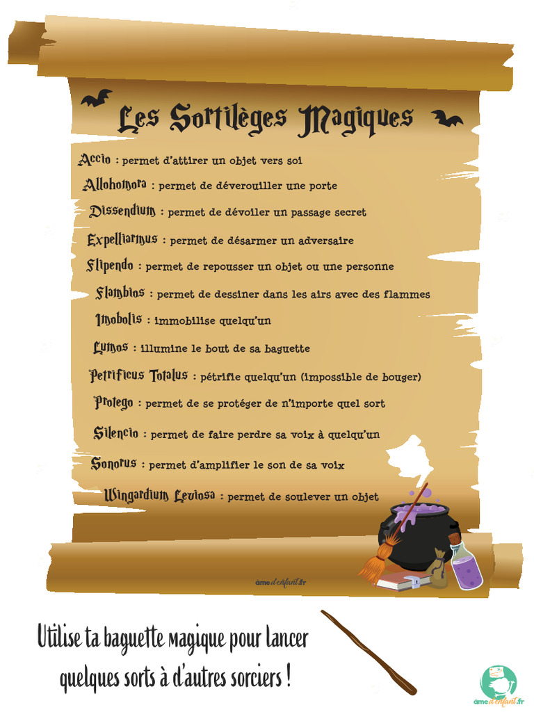 Les Sortileges Magiques Chez Harry Potter | PDF