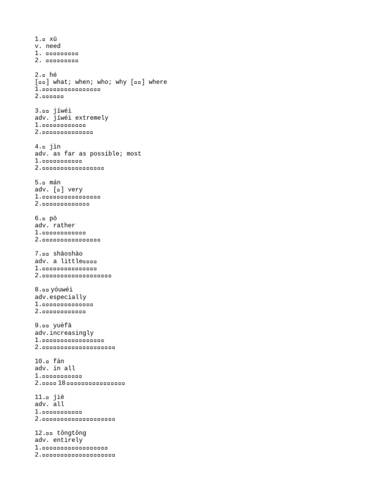 Grammar Points Usage Examples | PDF
