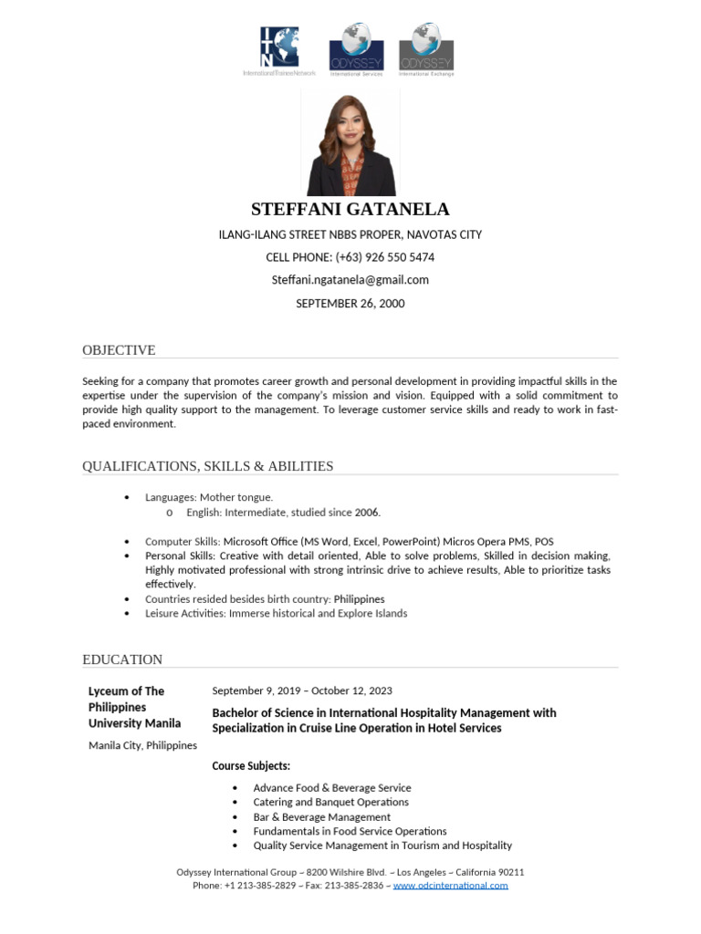 ITN Resume | PDF