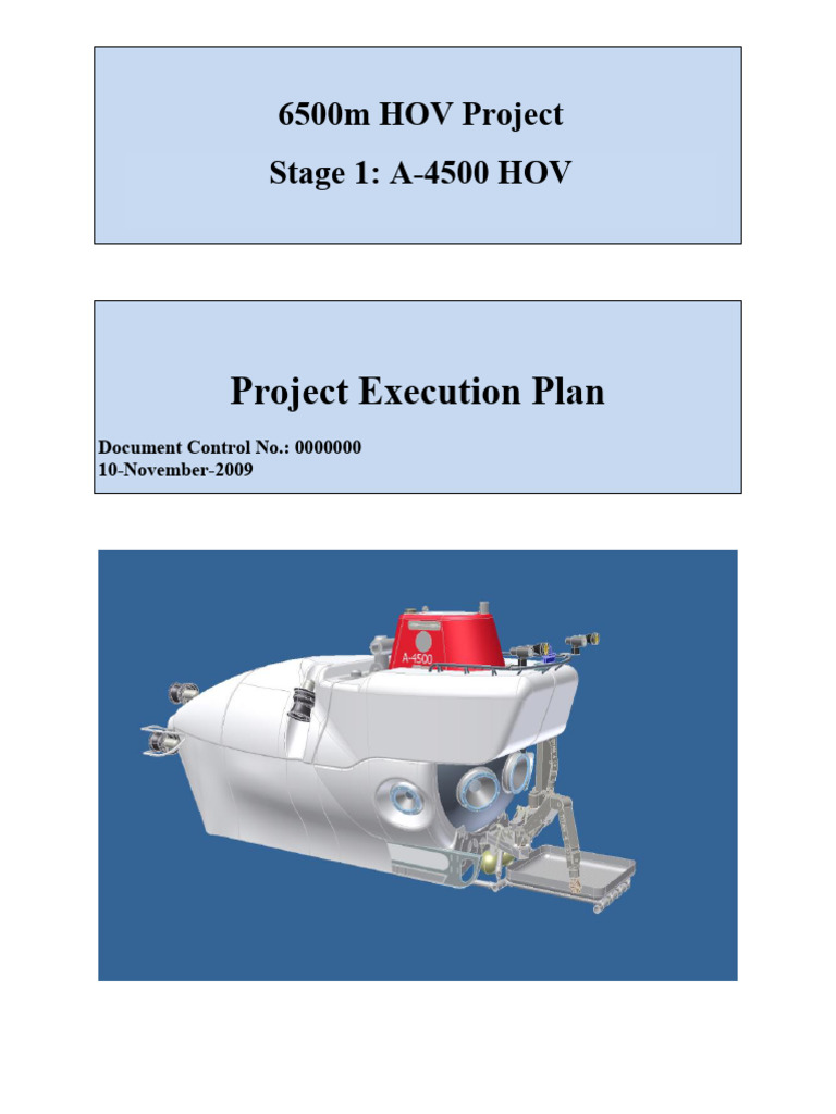 Project Execution Plan PDR 54307 | PDF
