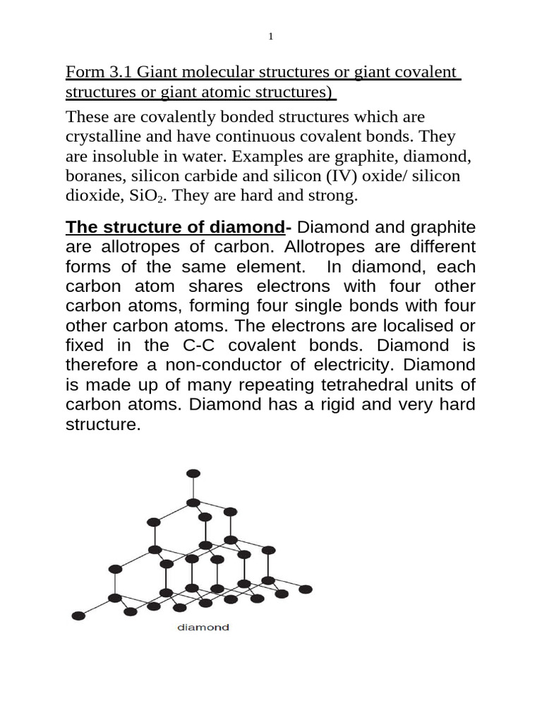 Giant Molecular Structures | PDF