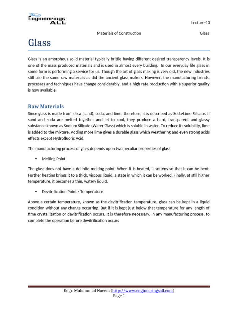 Lecture_13_Glass | PDF
